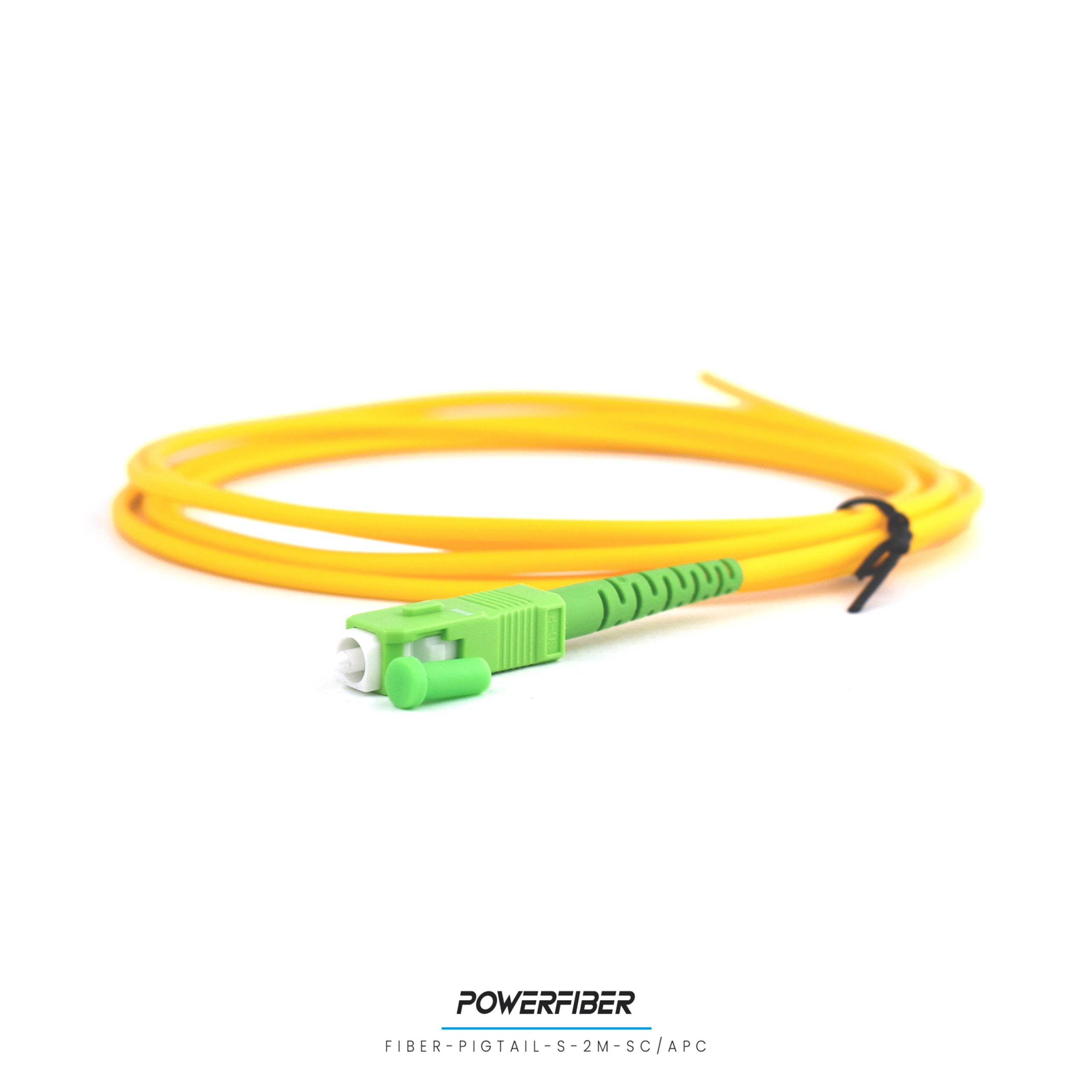 PIGTAIL SIMPLE MONOMODO 2 METROS SC/APC • POWERFIBER - ARGENTINA